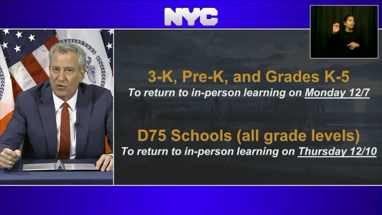 NYC to reopen schools, even as virus spread intensifies