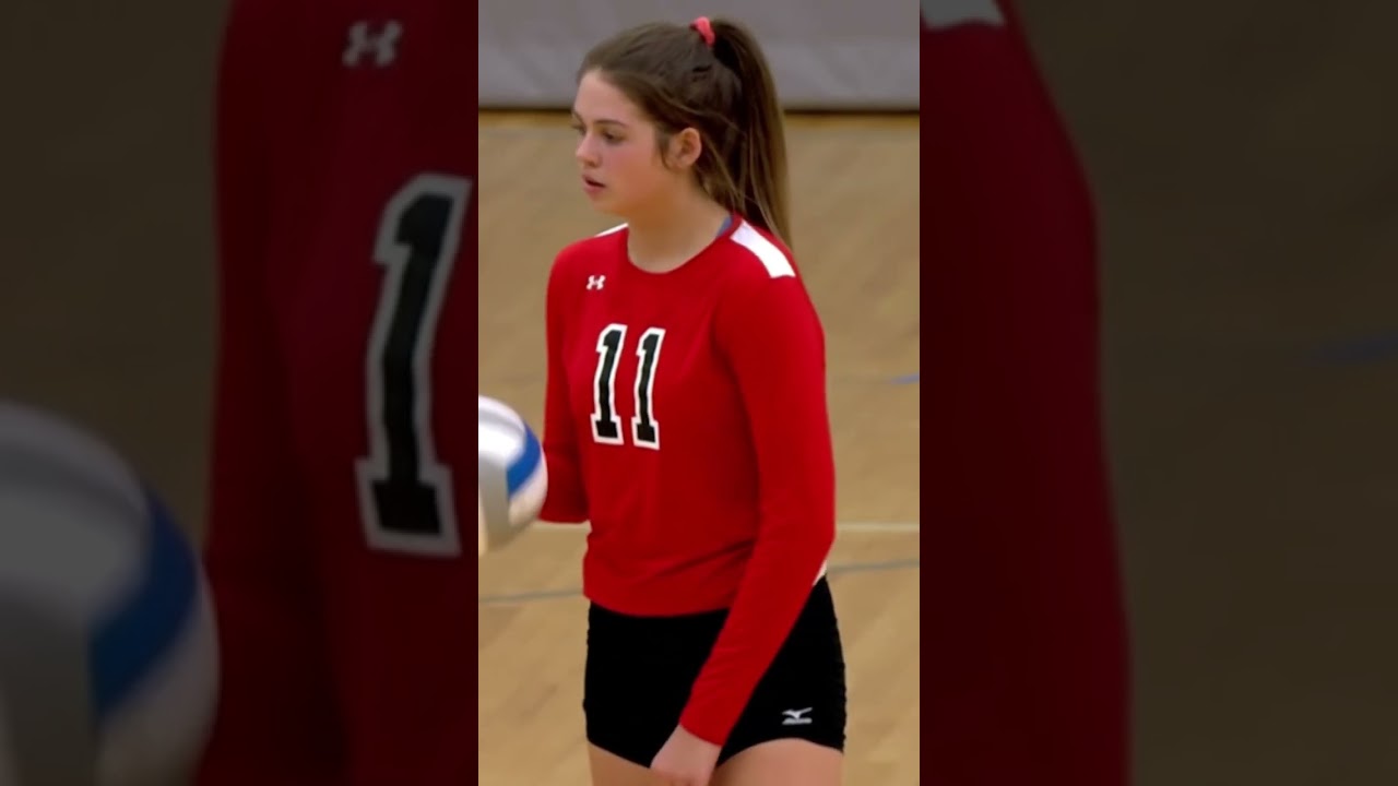 Girl high school volleyball. #shorts #volleyball