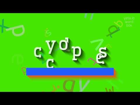 HOW TO PRONOUNCE CYCLOPES? #cyclopes