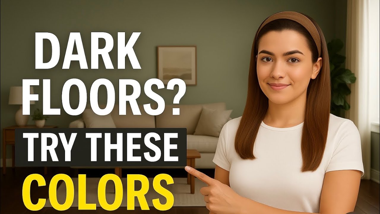 4 best wall COLORS for DARK wood floors.