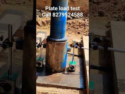 plate load test | Soil load bearing capacity #engineering #concrete #civil #engineer #technology