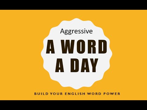 Aggressive meaning in English and Tamil