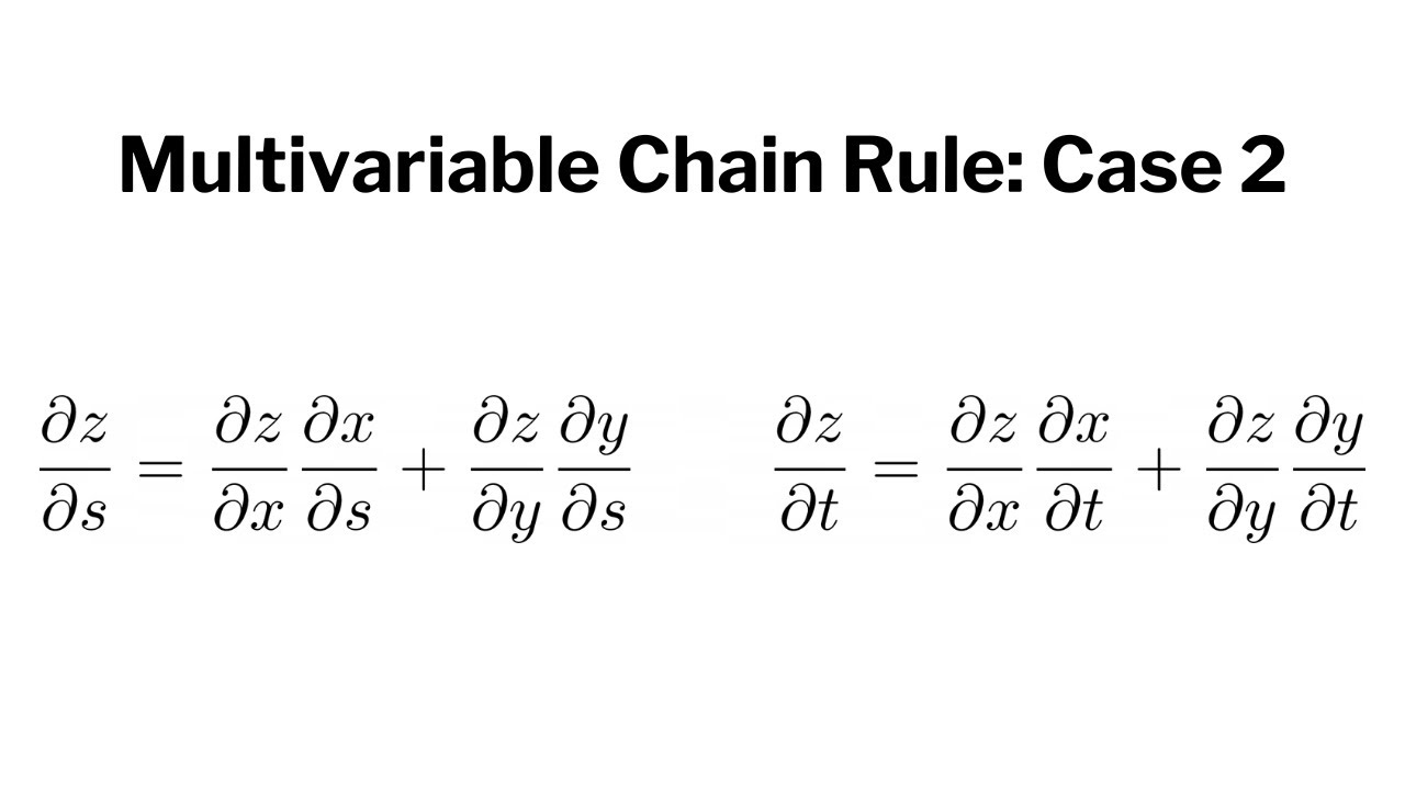 Chain Rule for Multivariable Calculus (Case 2)