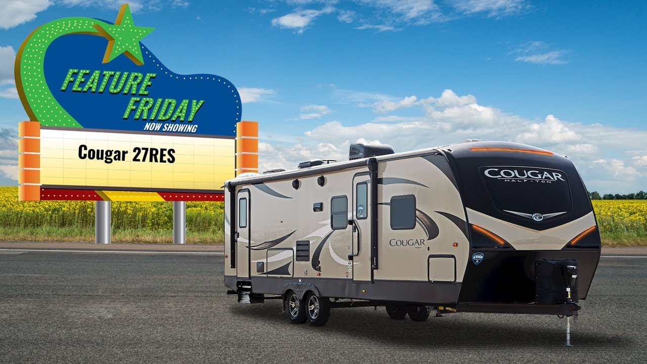 The Cougar 27RES - A fifth wheel floorplan in a travel trailer