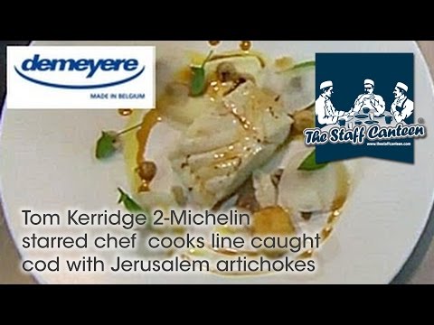 Tom Kerridge 2-Michelin starred chef cooks line caught cod with Jerusalem artichokes