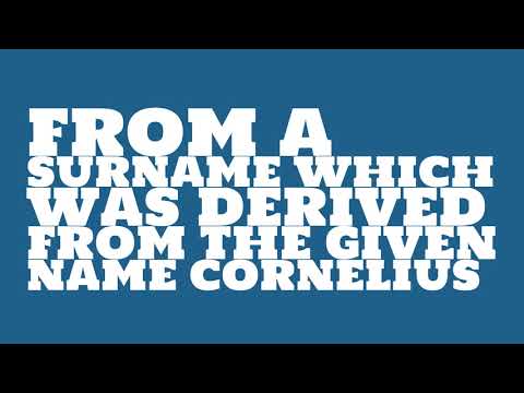 What is the origin of the name Cornell?