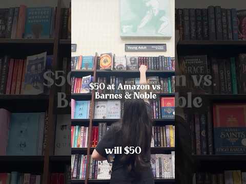 Spending $50 at Amazon v. Barnes & Noble