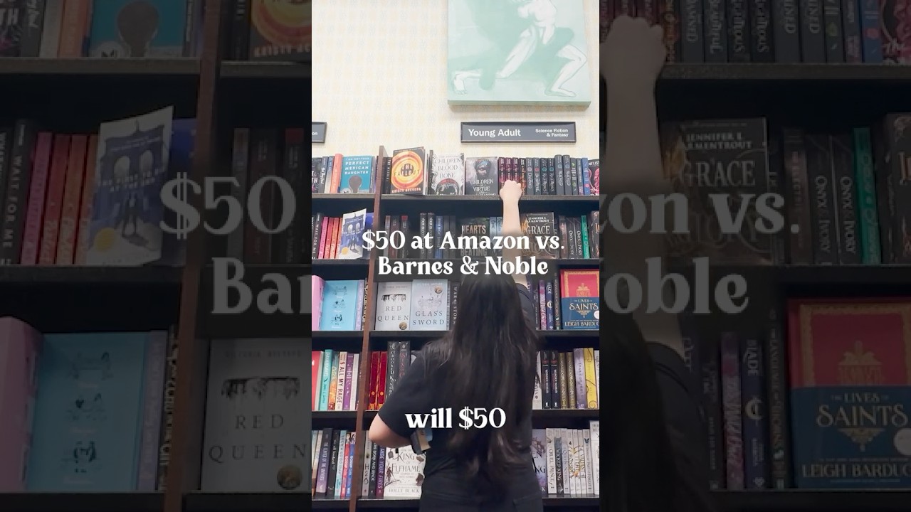 Spending $50 at Amazon v. Barnes & Noble