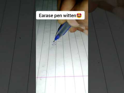 100%work😱erase pen😱 writting✍️ |easy trick| pen hacks |#shorts #youtubeshorts #viral #hack #trending