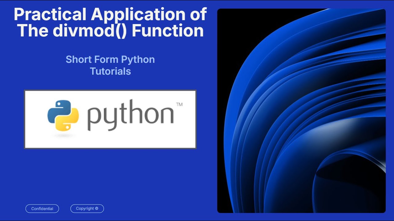 Practical Python divmod() Function Tutorial | Quotient & Remainder with Real Examples