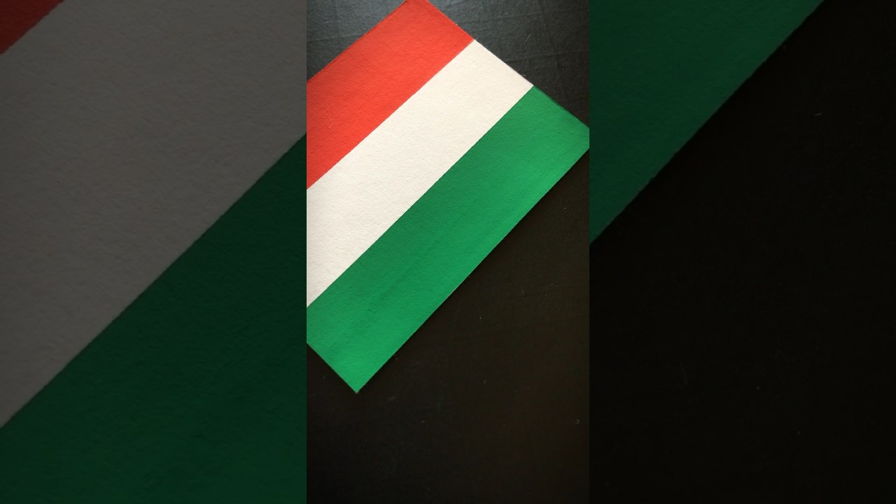HUNGARY 🇭🇺 Flag Drawing #flagdrawing #hungary #europe #posca
