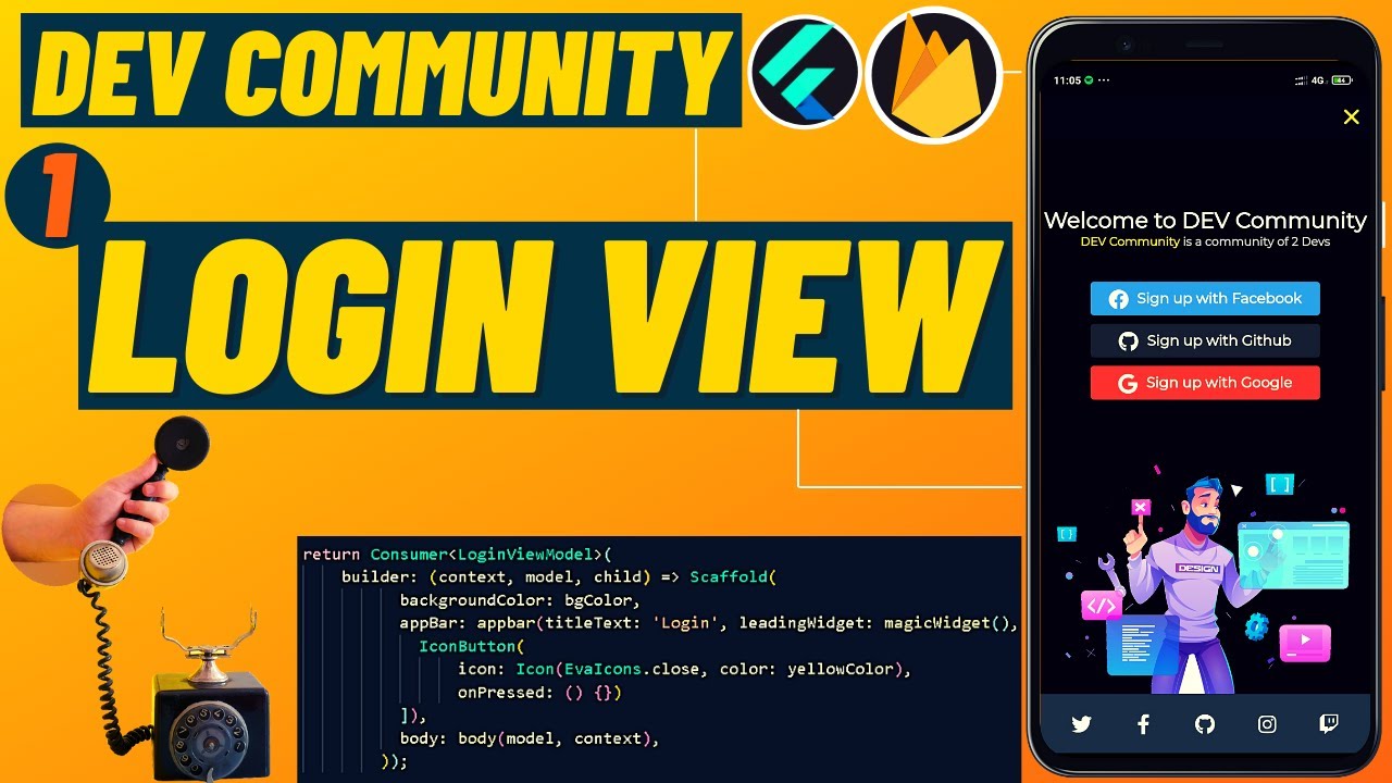 1.App Setup And Login View - Dev Community App