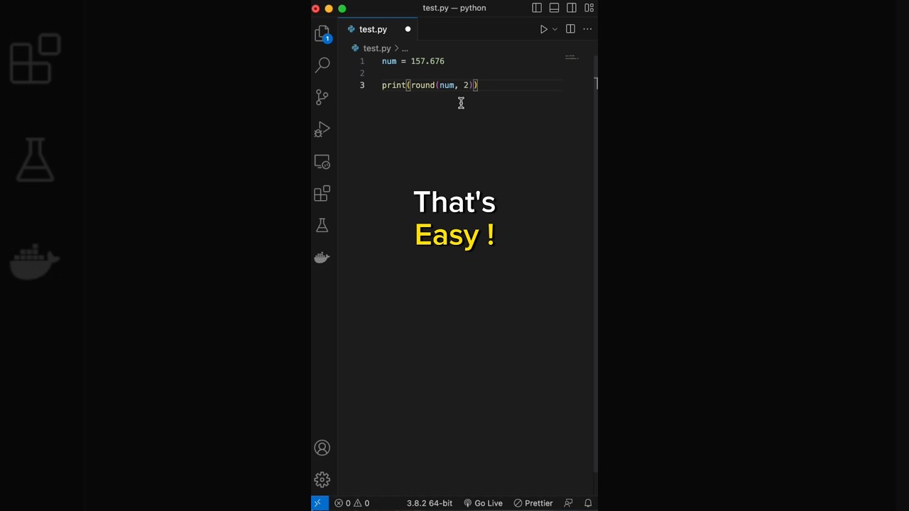 Python ROUNDING Trick!! #python #programming #coding