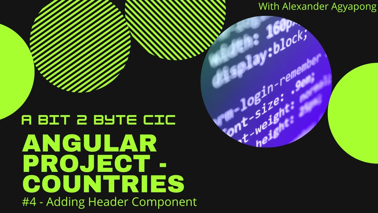 Full Angular Tutorial #4 - Add Header Component