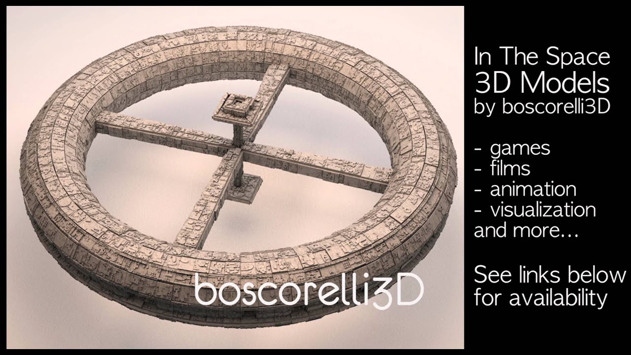 Space Stations and Sci Fi Shapes 3D Models