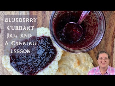 Blueberry Black Currant Jam and a Canning Lesson
