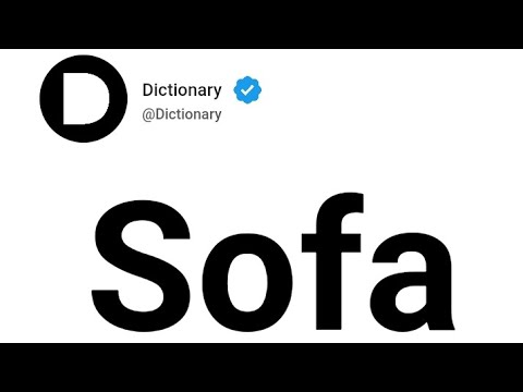 Sofa Meaning In English