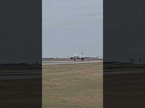 Air Canada Rouge landing in Kitchener.