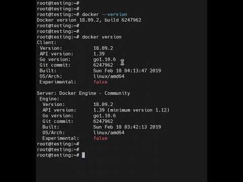 How to check docker version in Ubuntu?
