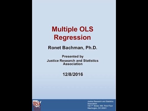 Multiple OLS Regression
