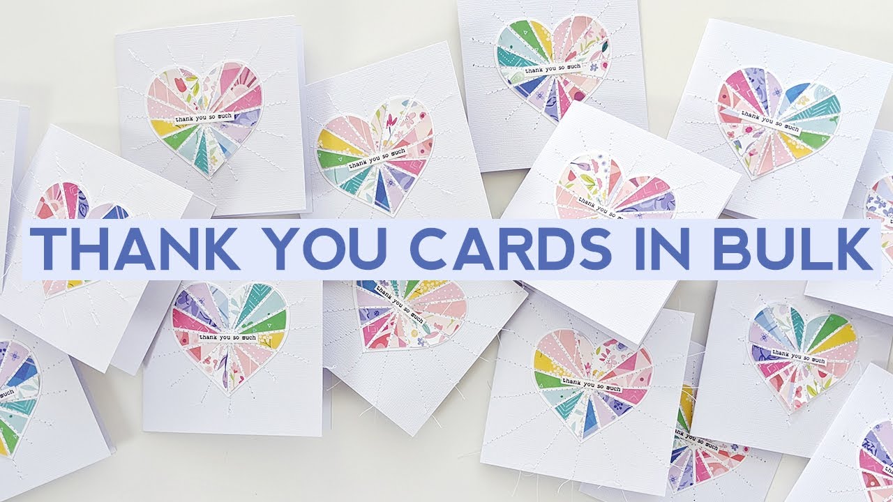 Process Video #153 - How To Make Thank You Cards in Bulk