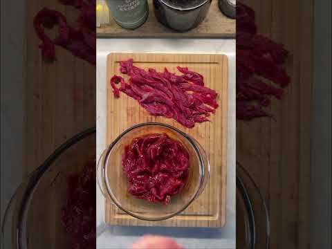 Air Fryer (Dehydrated) Beef Jerky 🥩 #recipe #airfryer #airfryerrecipes #easyrecipe #foodie