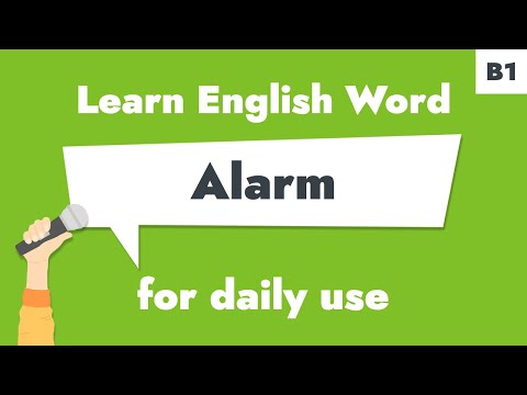 #011 – "Alarm" | Learn B1 English Noun – Wake up on time.