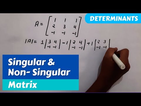 Singular and Non singular matrices | singular matrix | non singular matrix | #matrix | #Epselon