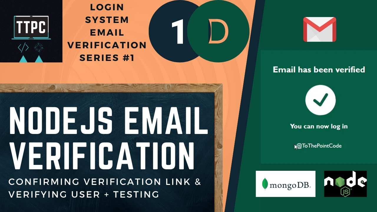 Email Verification In Node Js Part-D | Verifying User with Link