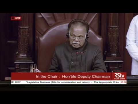 Voting and Return of the Appropriation Bills, 2017