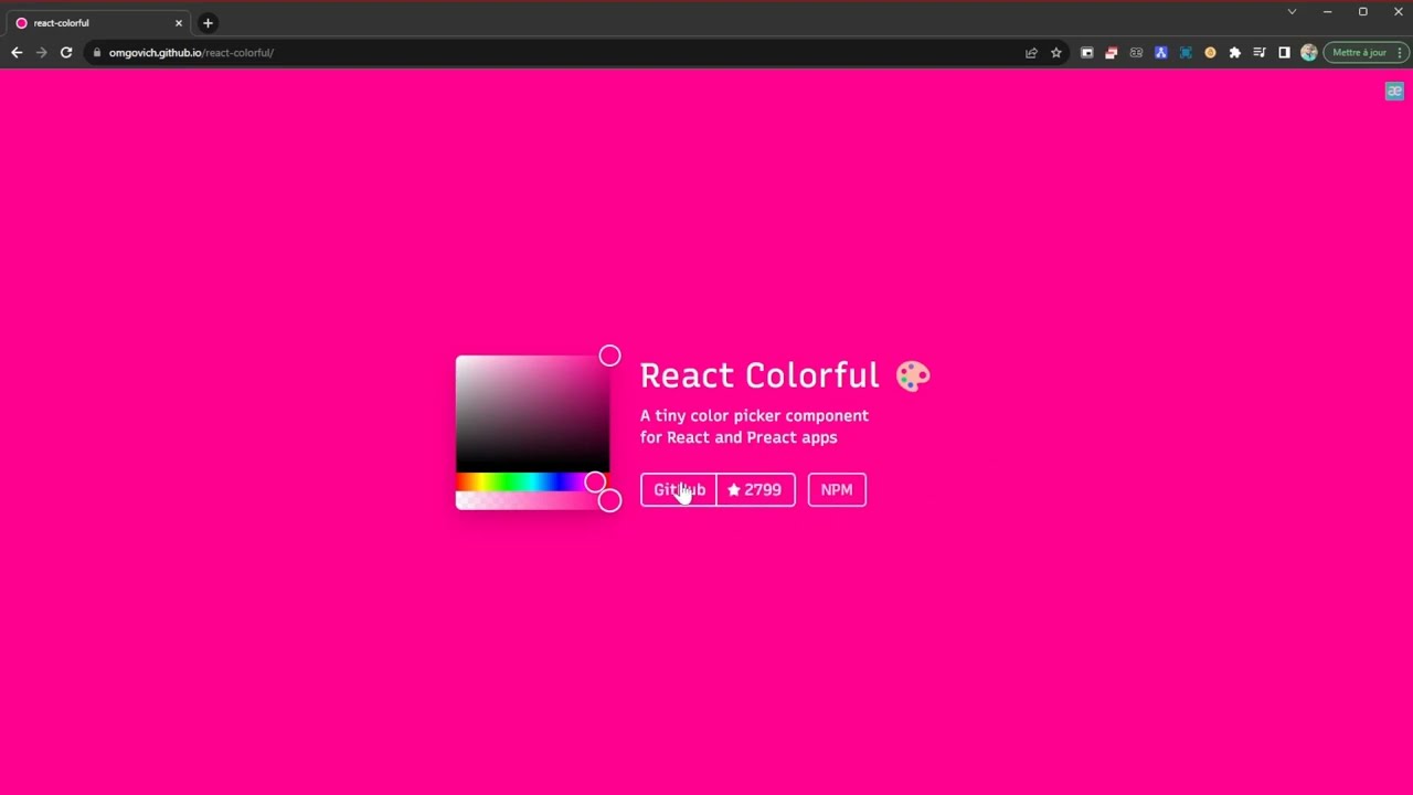 React Colorful to Integrate colorpicker