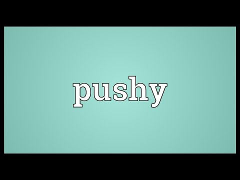 Pushy Meaning
