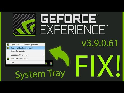 [No Longer Needed] EASY FIX for Nvidia Geforce Experience System Tray Missing!