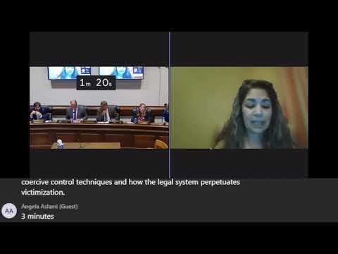 Dr. Angela Aslami's Plea for Expanding the Definition of Coercive Control