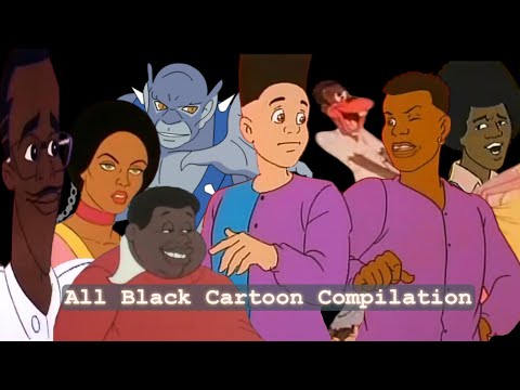 All Black Cartoon Compilation 70s,80s,90s