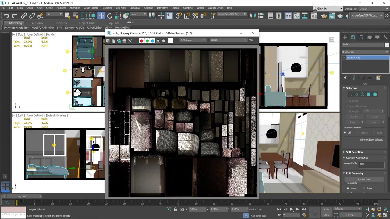 3DS Max 2021 - Automating Bake to Texture Operations with MAXScript