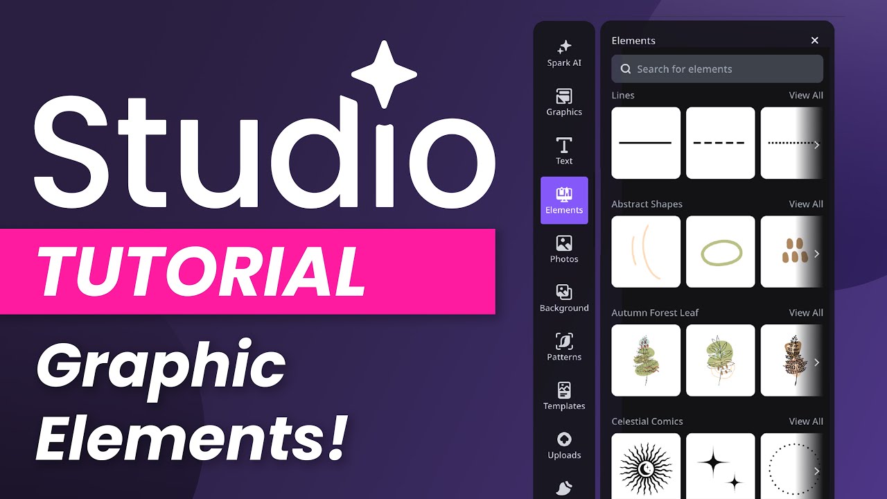 Studio Tutorial: How to Add & Adjust Graphic Elements | Beginner-Friendly Guide