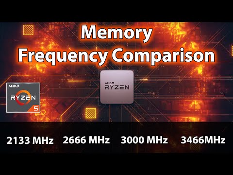 AMD Ryzen 5 3600 Memory Frequency Comparison - 2133MHz vs 2666MHz vs 3000MHz vs 3466MHz
