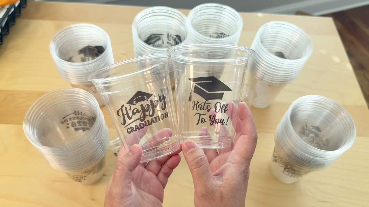 100 Pcs 12oz Graduation 2026 Disposable Plastic Cups - REVIEW