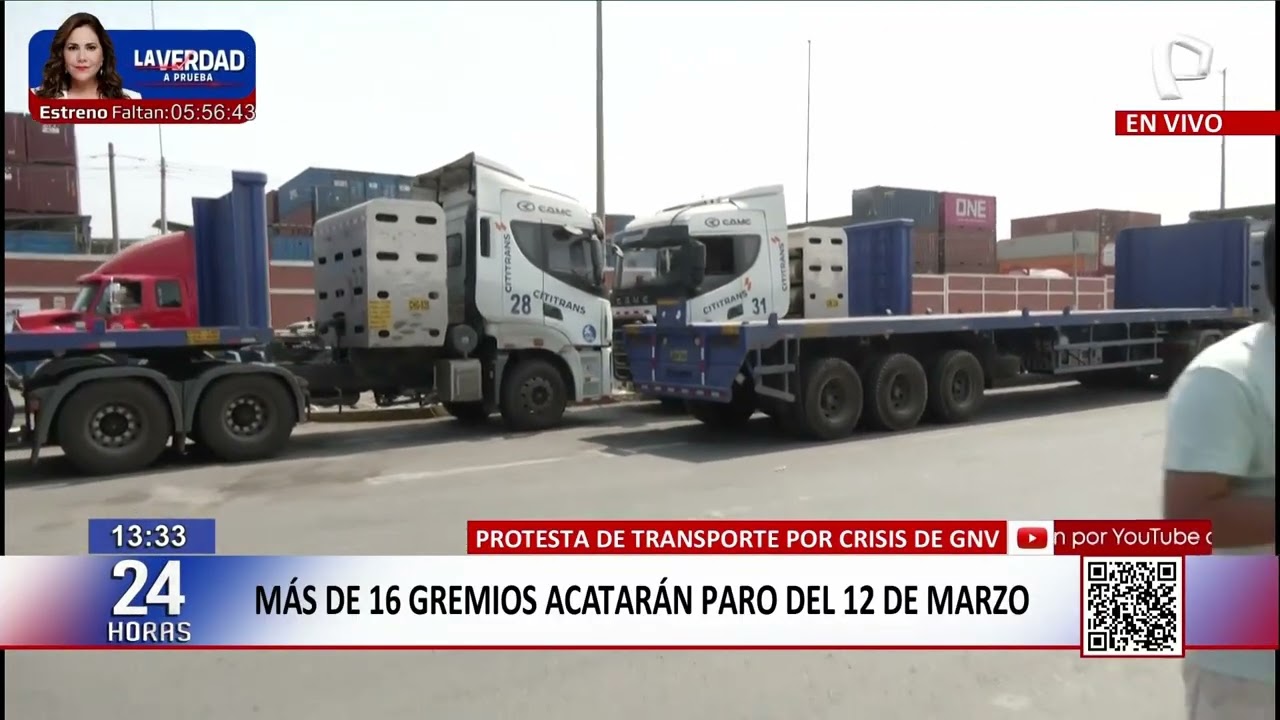Transportistas de carga pesada anuncian paro nacional para el 12 de marzo por alza de combustibles