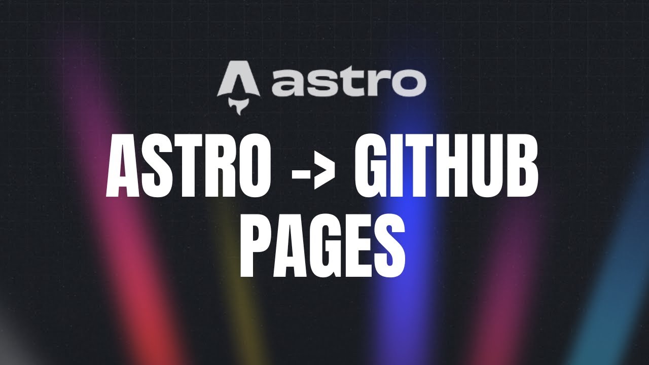 How to deploy Astro site to Github Pages