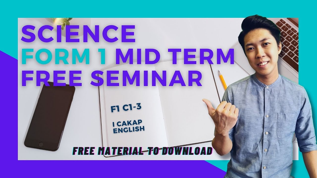 SCIENCE FORM 1 KSSM FREE SEMINAR || MID TERM EXAM || F1 C1-3 || I CAKAP ENGLISH