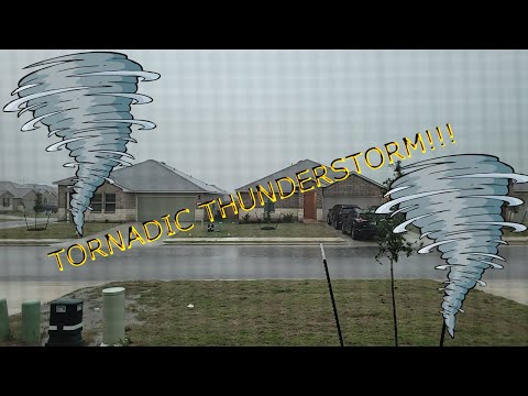 Timelapse of severe tornado-warned thunderstorm, Temple TX 4/28/2023.