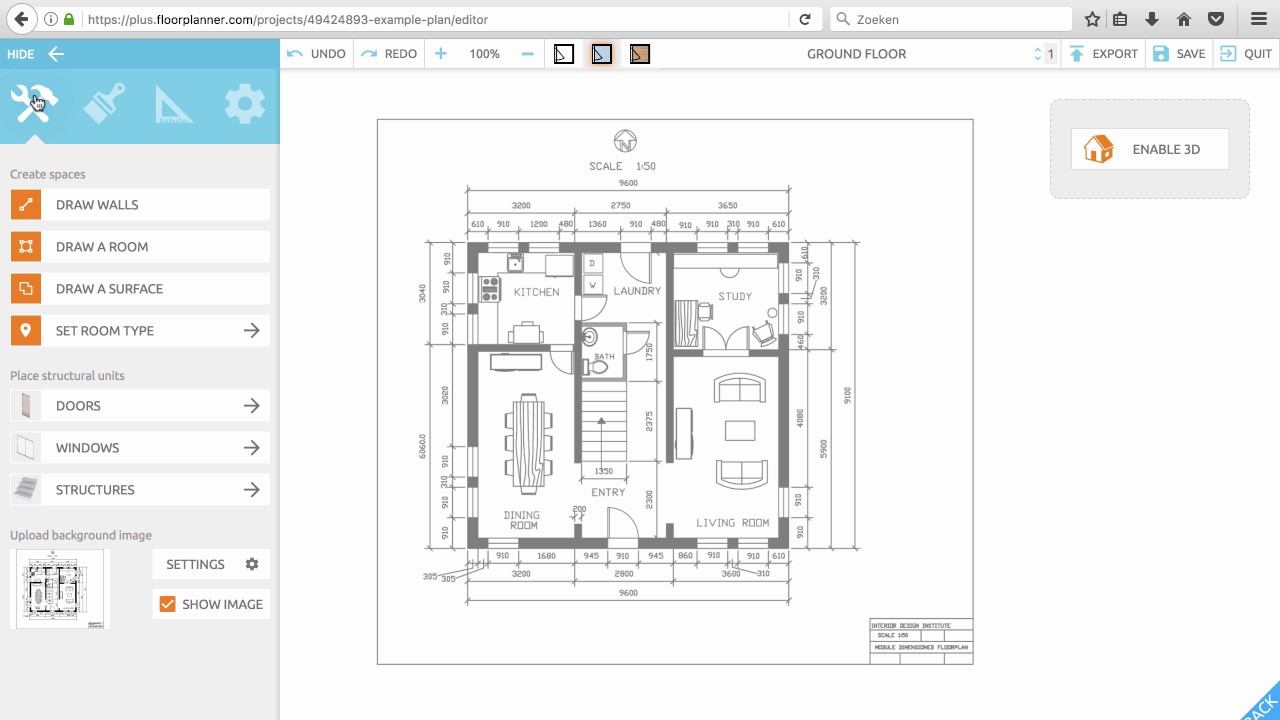 Floorplanner Lesson 1: Upload image