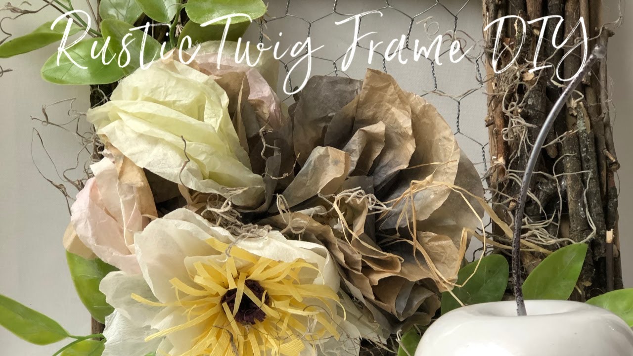 Rustic Twig Frame DIY