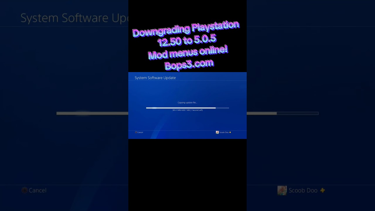 Downgrade Playstation 4 12.50 to 5.0.5 #bops3mods