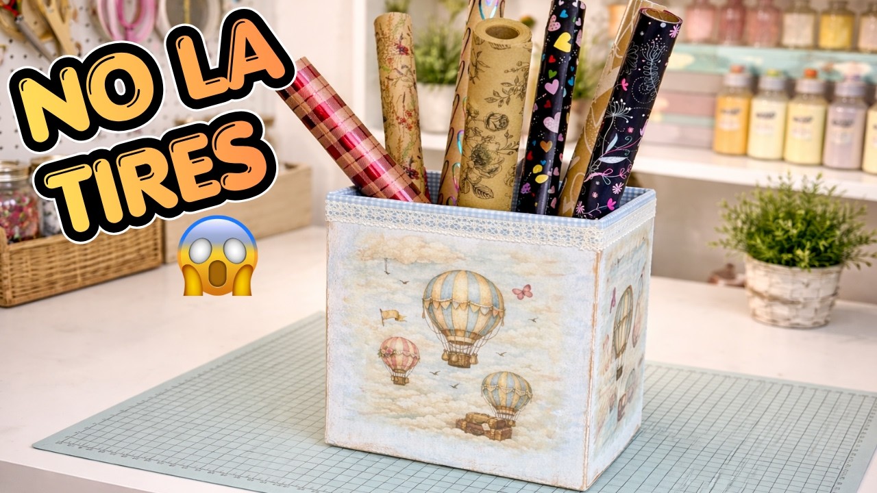 No tires las cajas 😱 Mira esta idea DIY