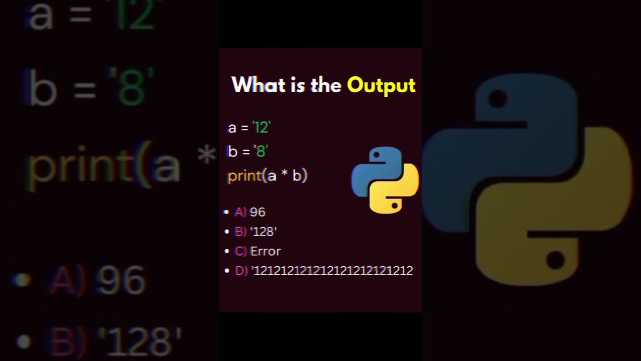 Guess the output for python. #python #output #today #coding #code