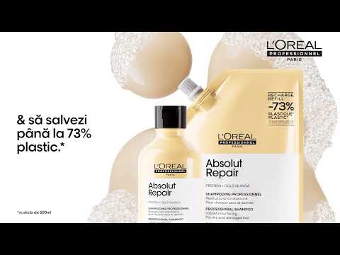 Cum se reumple sticla de sampon Absolut Repair cu rezerva?