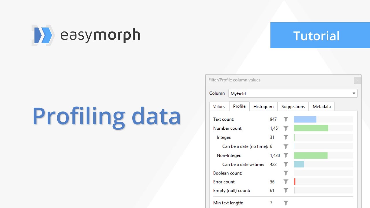 Profiling data in EasyMorph